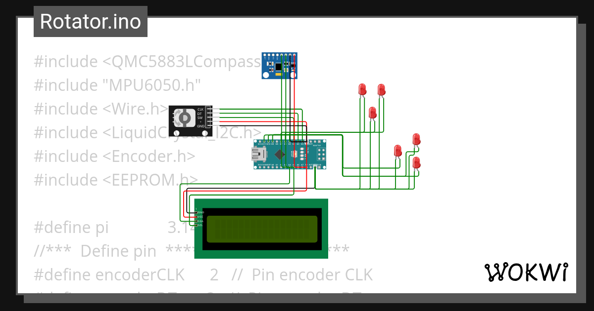 Rotator.ino - Wokwi ESP32, STM32, Arduino Simulator