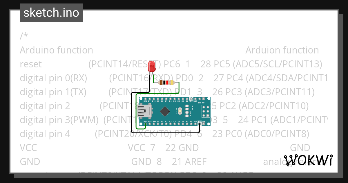 Arduino Register_Pin - Wokwi ESP32, STM32, Arduino Simulator