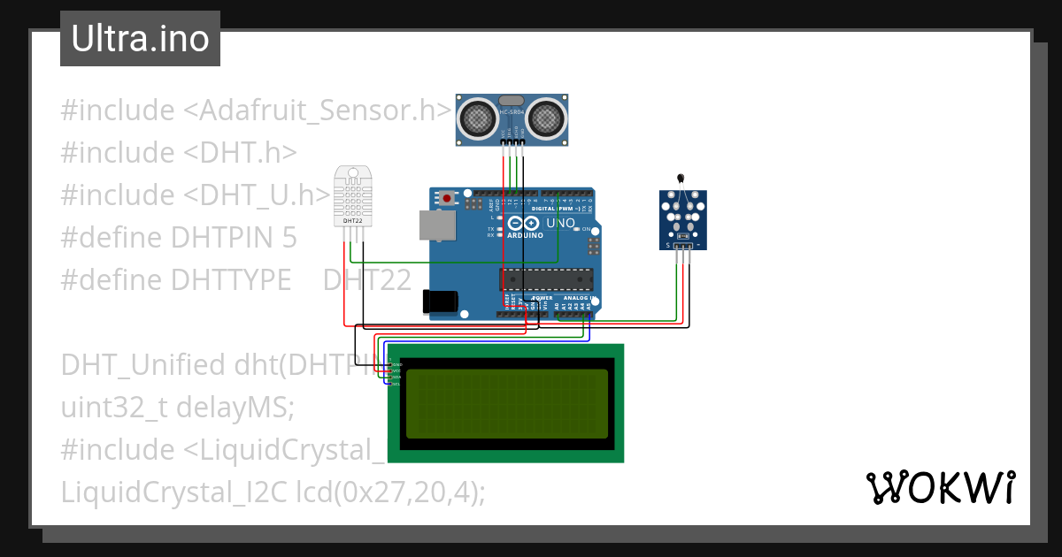 Ultra.ino - Wokwi ESP32, STM32, Arduino Simulator