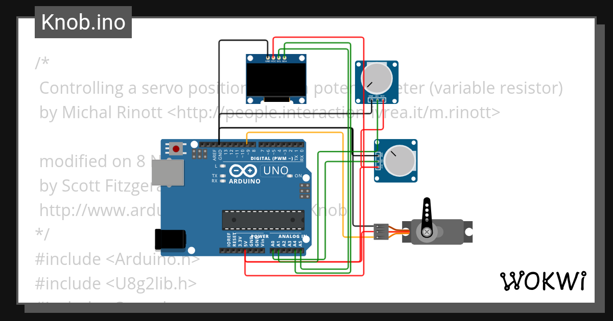 Knob.ino - Wokwi ESP32, STM32, Arduino Simulator