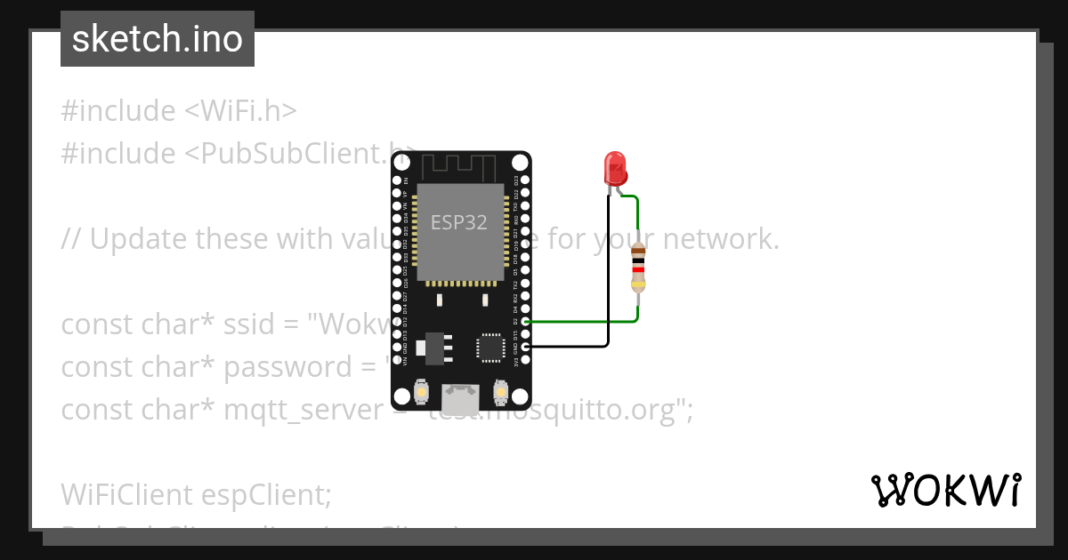 Mqtt Publisher Subscriber Wokwi Esp32 Stm32 Arduino Simulator 9704