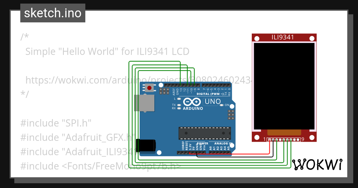 sketch.ino - Wokwi ESP32, STM32, Arduino Simulator