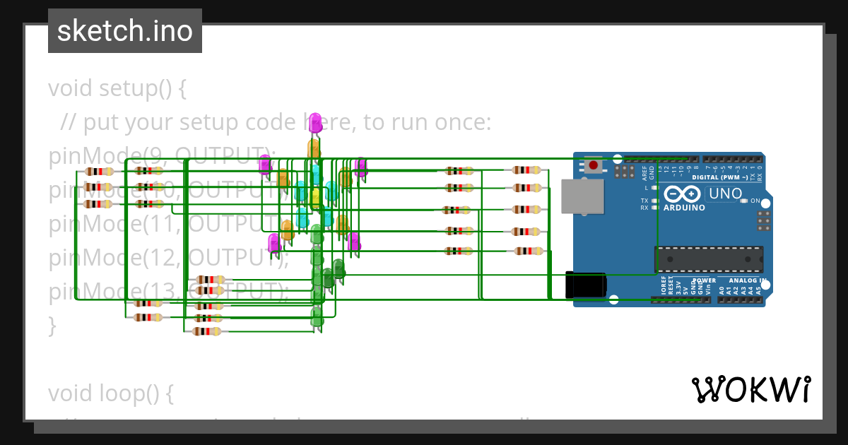 flower - Wokwi ESP32, STM32, Arduino Simulator