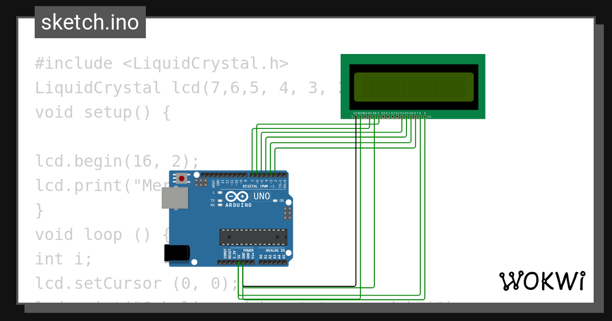 Lcd O Wokwi Esp32 Stm32 Arduino Simulator
