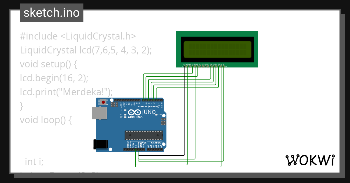 lcd2.ino - Wokwi ESP32, STM32, Arduino Simulator lcd2.ino - Wokwi ESP32, STM32, Arduino Simulator