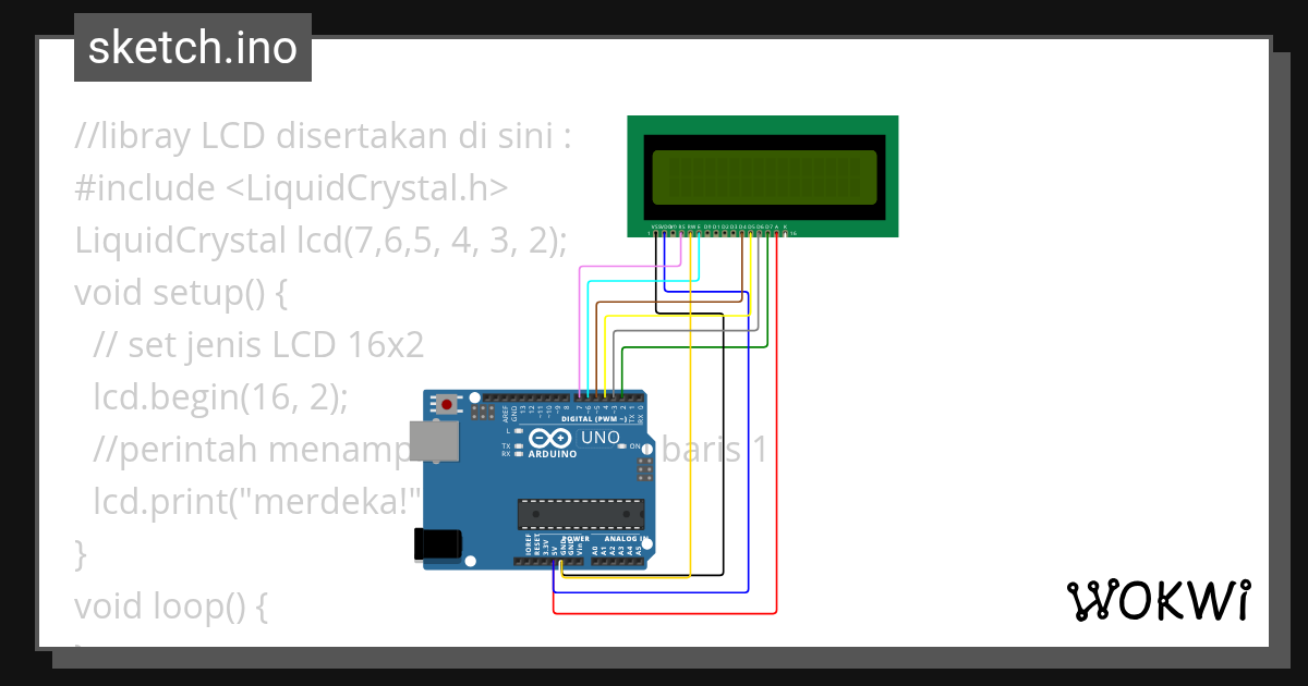 lcd 1 - Wokwi ESP32, STM32, Arduino Simulator