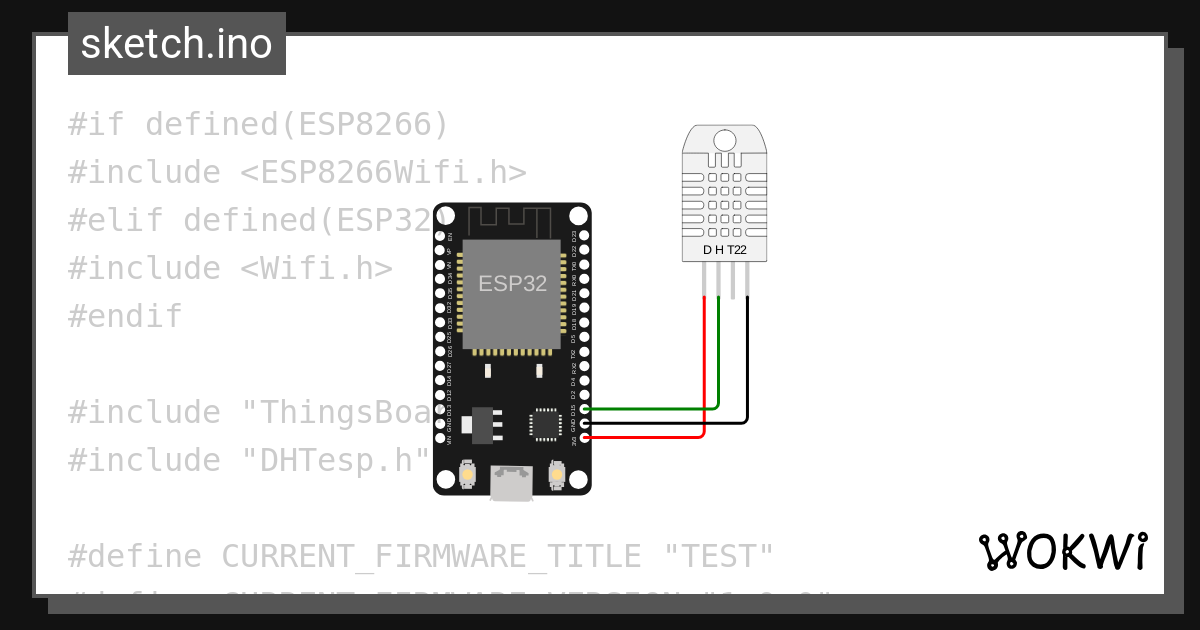 Iot Dht22 Esp32 Thingsboard Wokwi Esp32 Stm32 Arduino Simulator 
