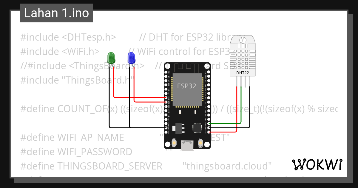 Lahan 1.ino - Wokwi ESP32, STM32, Arduino Simulator