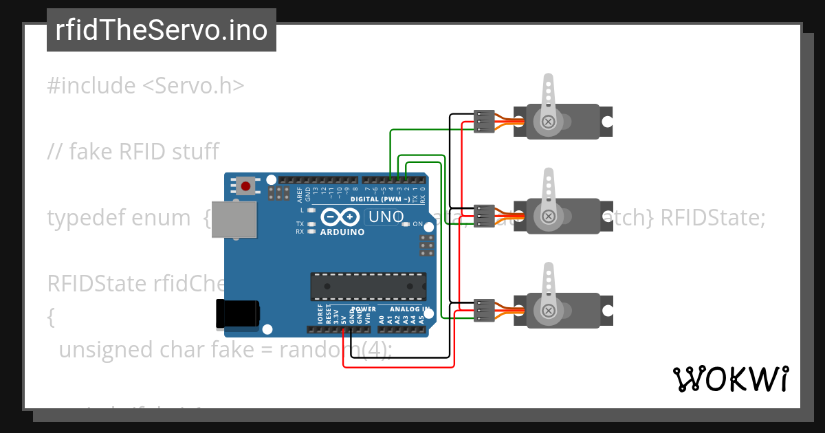 rfidTheServo.ino - Wokwi ESP32, STM32, Arduino Simulator