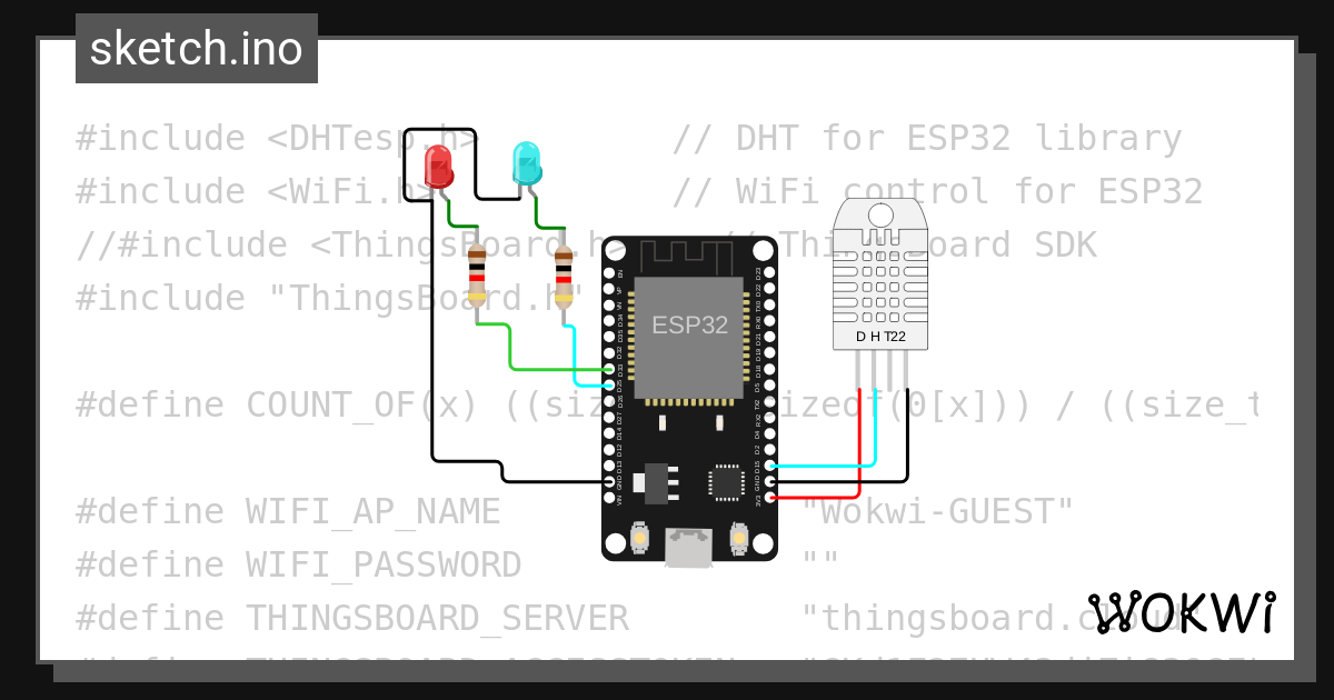 Monitoring Suhu Lahan Kebun With Esp32 To Thingsboard 1 Wokwi Arduino And Esp32 Simulator 7298
