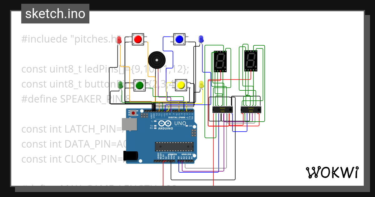 sketch.ino - Wokwi ESP32, STM32, Arduino Simulator