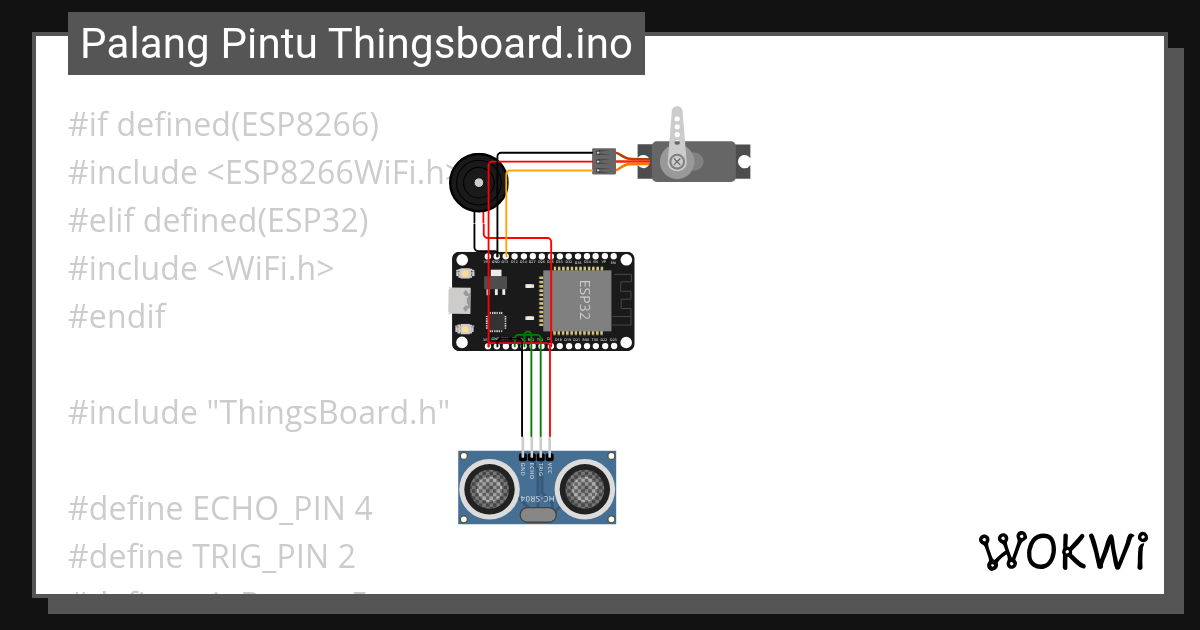 Palang Pintu O Wokwi Arduino And Esp32 Simulator