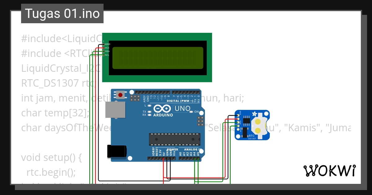 Tugas 01.ino - Wokwi ESP32, STM32, Arduino Simulator