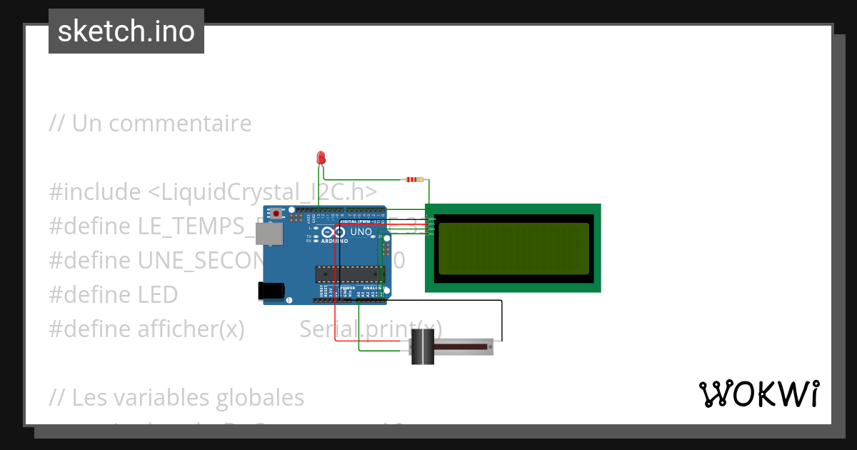 demo LCD + conversion de base - Wokwi ESP32, STM32, Arduino Simulator
