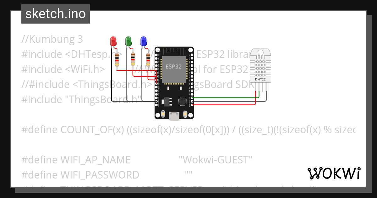 Kumbung 3 - Wokwi ESP32, STM32, Arduino Simulator