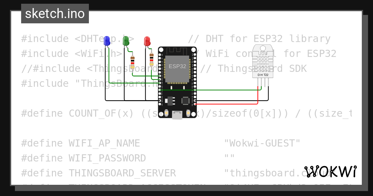 Dht22 Pin 15 Led Thingsboardh Modified Wokwi Arduino And Esp32 Simulator 3623