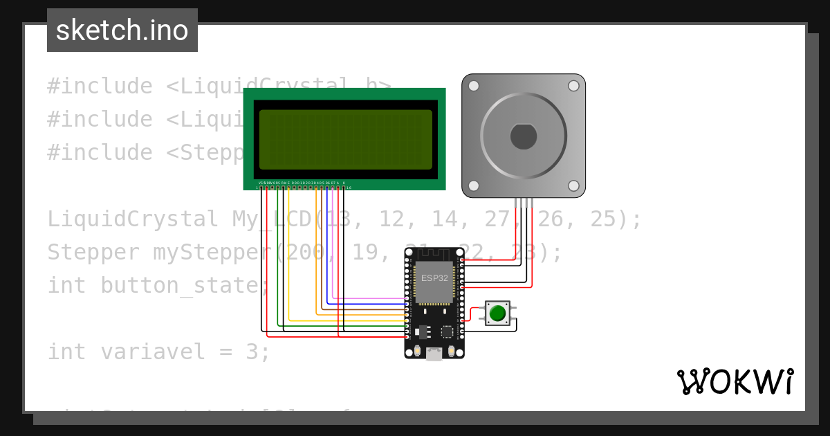 Testando Seta Wokwi Esp32 Stm32 Arduino Simulator