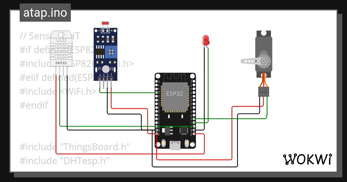 penggerak atap tomat menggunakan esp32 - Wokwi ESP32, STM32, Arduino Simulator