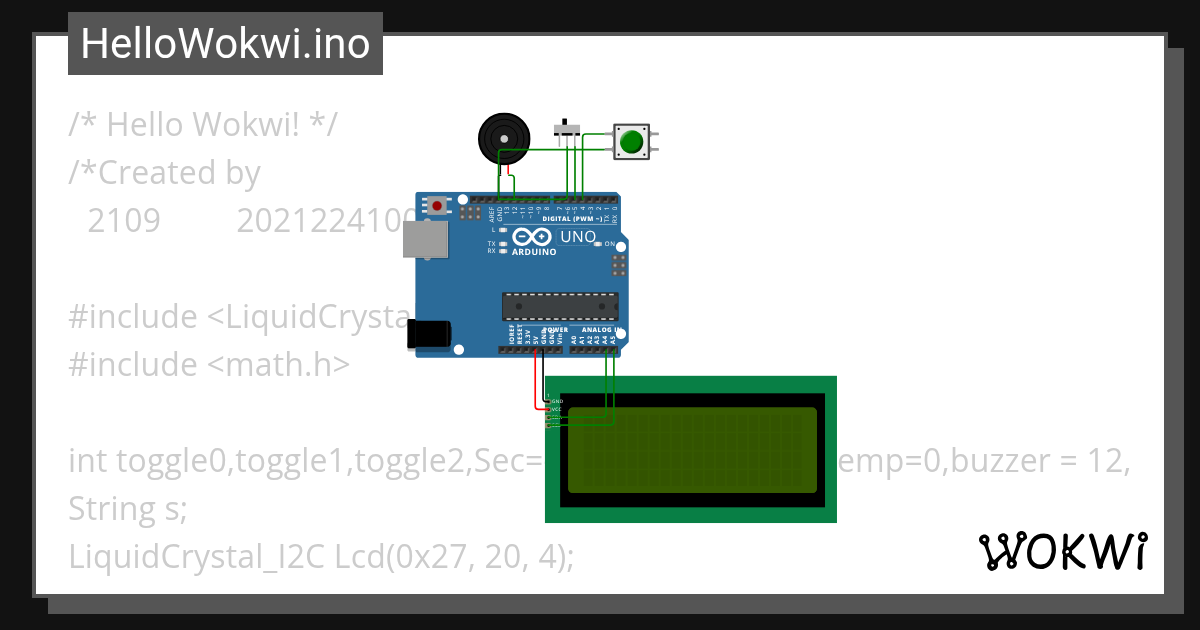 HelloWokwi.ino - Wokwi ESP32, STM32, Arduino Simulator