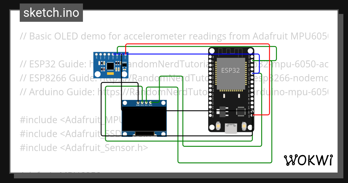 mpuesp32oled.ino - Wokwi ESP32, STM32, Arduino Simulator