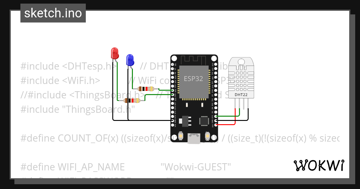sketch.ino - Wokwi ESP32, STM32, Arduino Simulator