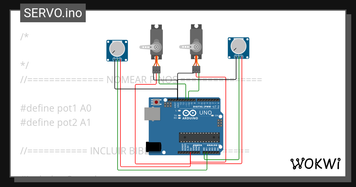 SERVO.ino - Wokwi ESP32, STM32, Arduino Simulator