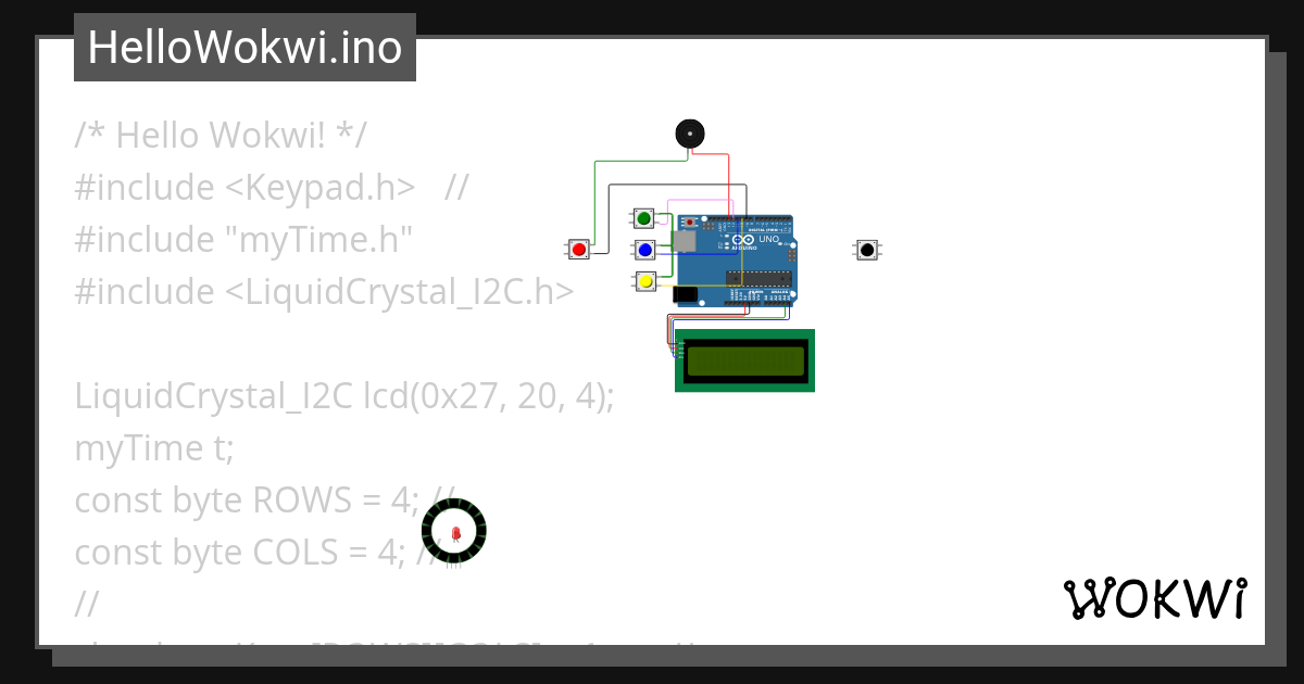 HelloWokwi.ino - Wokwi ESP32, STM32, Arduino Simulator