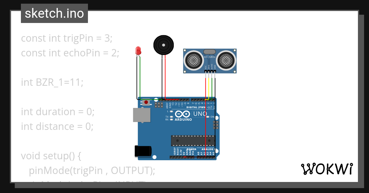 ultrasonic_sensor.ino - Wokwi ESP32, STM32, Arduino Simulator