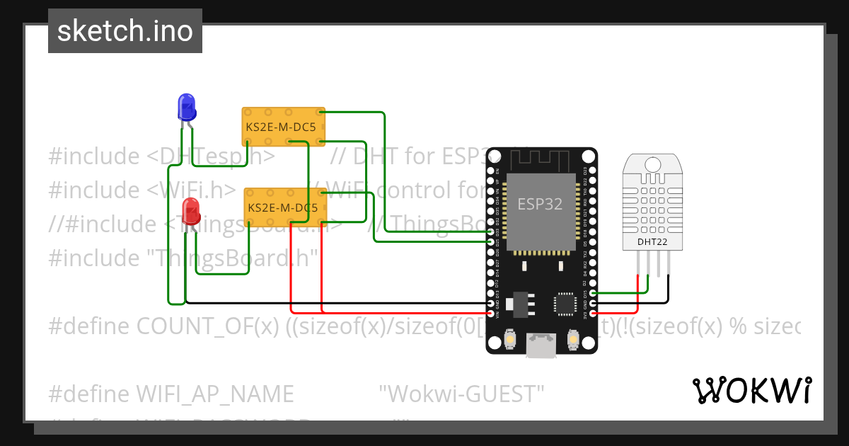 mendekati - Wokwi Arduino and ESP32 Simulator