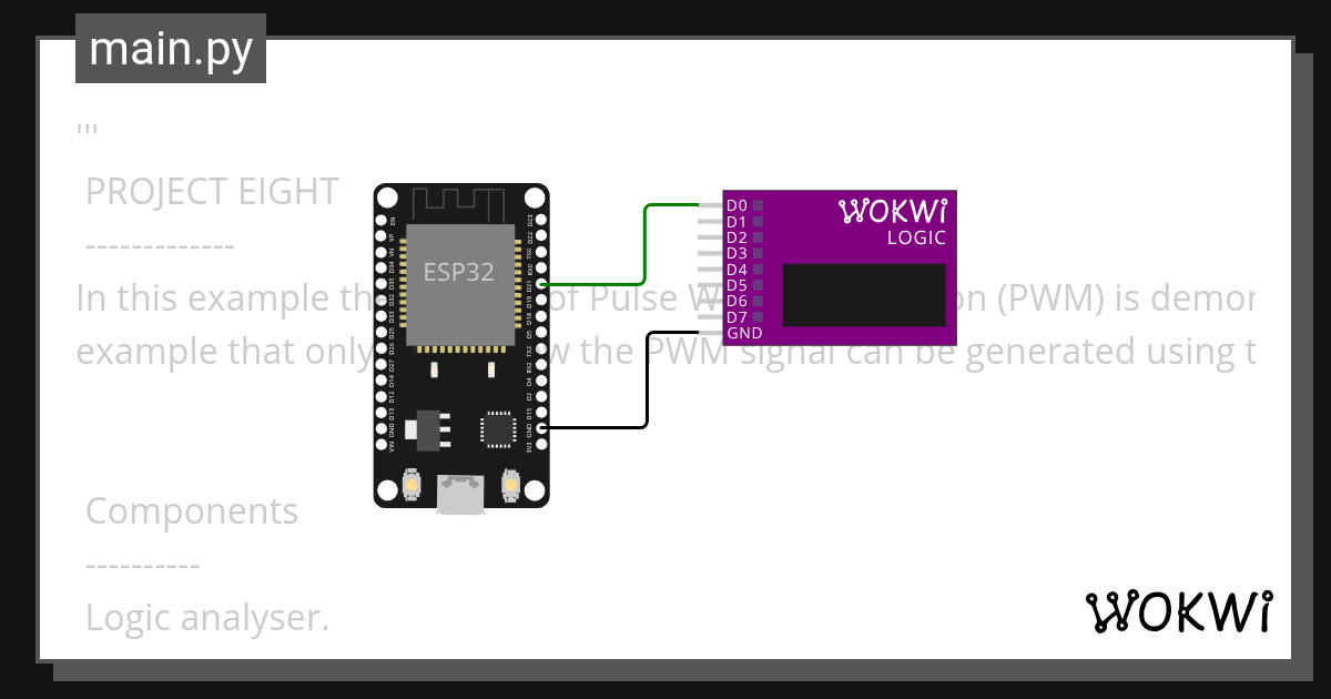 Untitled project - Wokwi ESP32, STM32, Arduino Simulator
