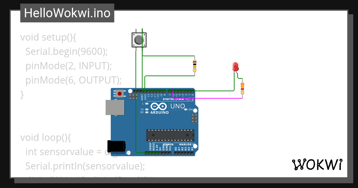HelloWokwi.ino - Wokwi ESP32, STM32, Arduino Simulator