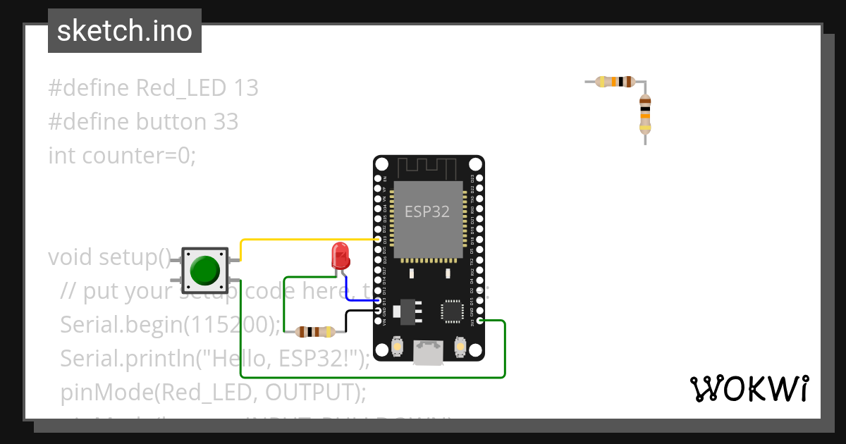 sketch.ino - Wokwi ESP32, STM32, Arduino Simulator