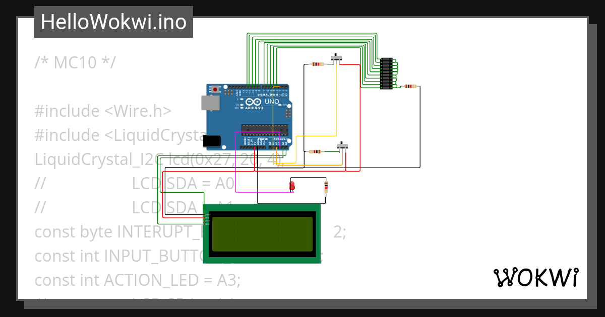 GO STOP GO - Wokwi ESP32, STM32, Arduino Simulator