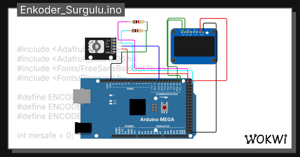 Enkoder_Surgulu.ino - Wokwi ESP32, STM32, Arduino Simulator