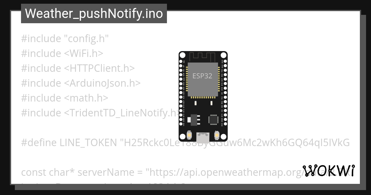 Weather_pushNotify.ino - Wokwi ESP32, STM32, Arduino Simulator