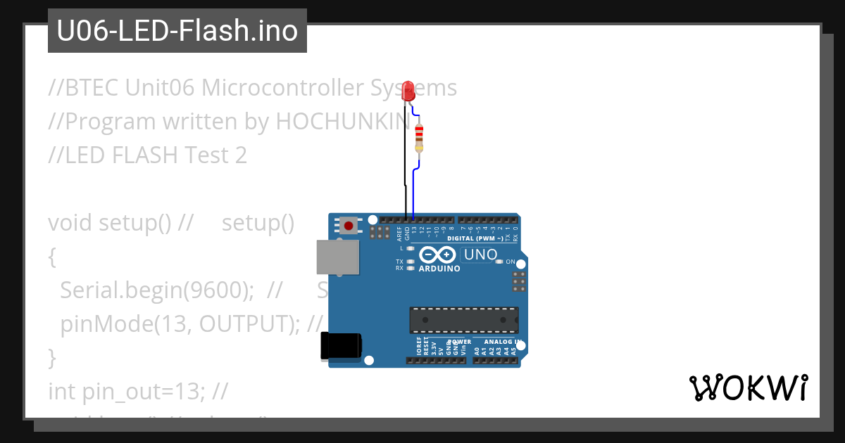 U06 Led O Wokwi Esp32 Stm32 Arduino Simulator 6303