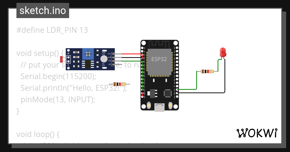 sketch.ino - Wokwi ESP32, STM32, Arduino Simulator