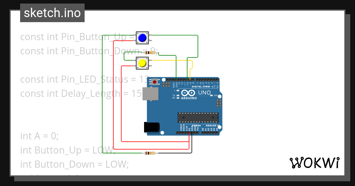 ButtonAdjustment - Wokwi ESP32, STM32, Arduino Simulator