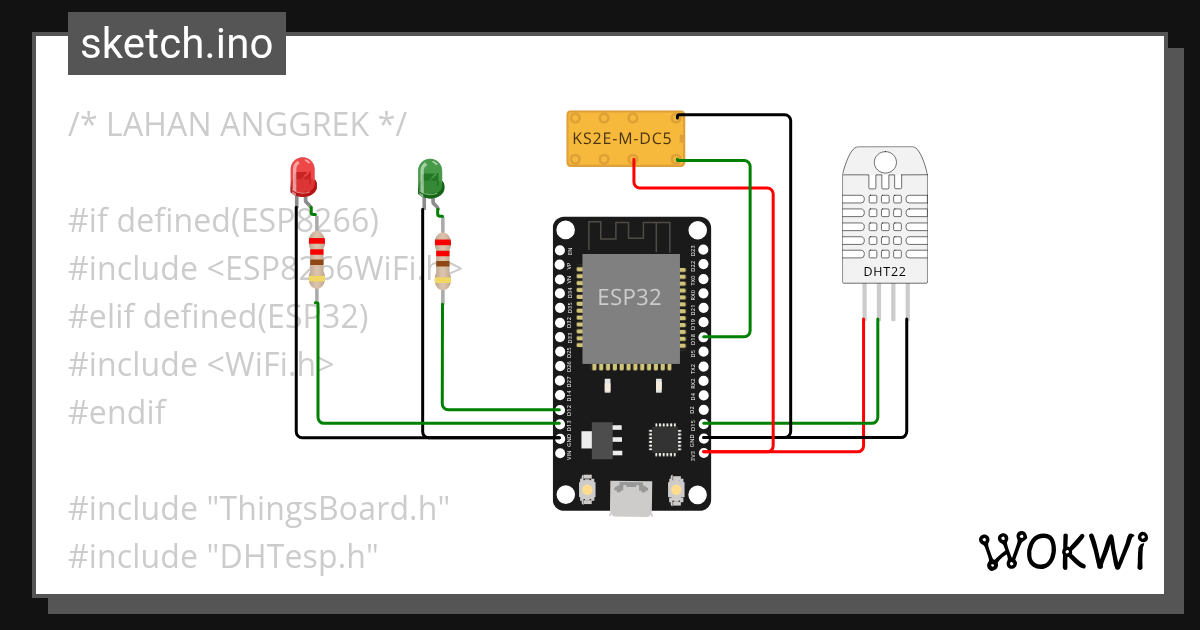 sketch.ino - Wokwi ESP32, STM32, Arduino Simulator