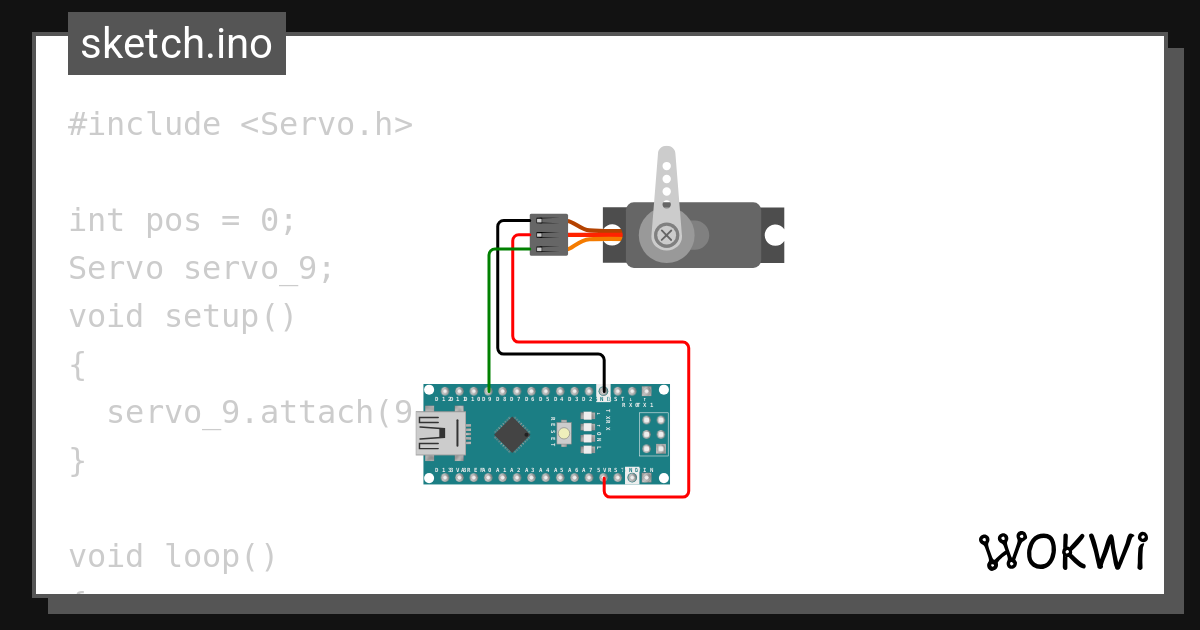 Ex2 Servo Wokwi Esp32 Stm32 Arduino Simulator 1460