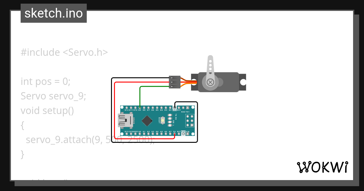 8 Servo Motor - Wokwi ESP32, STM32, Arduino Simulator