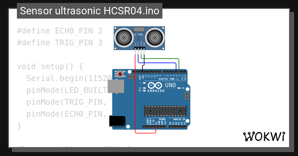 Sensor Ultrasonic O Wokwi Esp32 Stm32 Arduino Simulator 6576