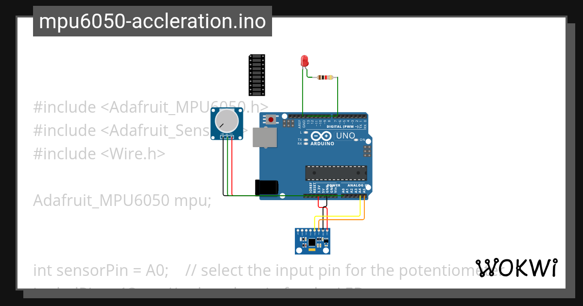 mpu6050-accleration.ino - Wokwi ESP32, STM32, Arduino Simulator