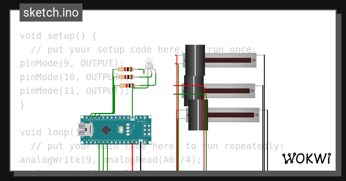 Rgb Potentiometre Wokwi Esp32 Stm32 Arduino Simulator 3405