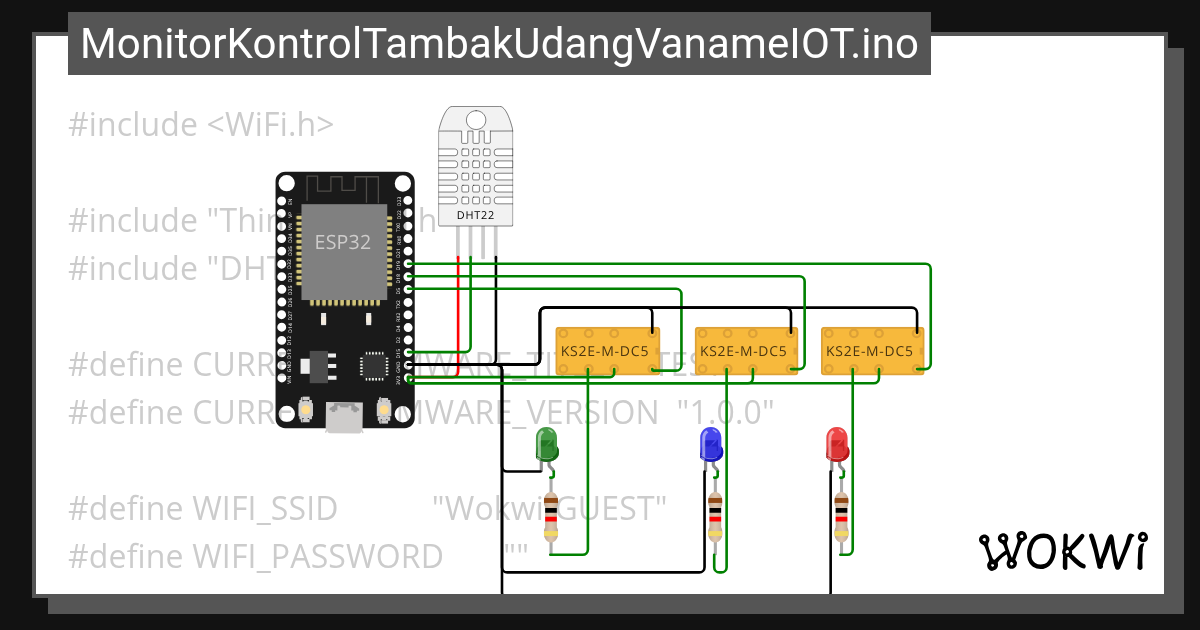 Pangan_Udang_Vaname - Wokwi ESP32, STM32, Arduino Simulator