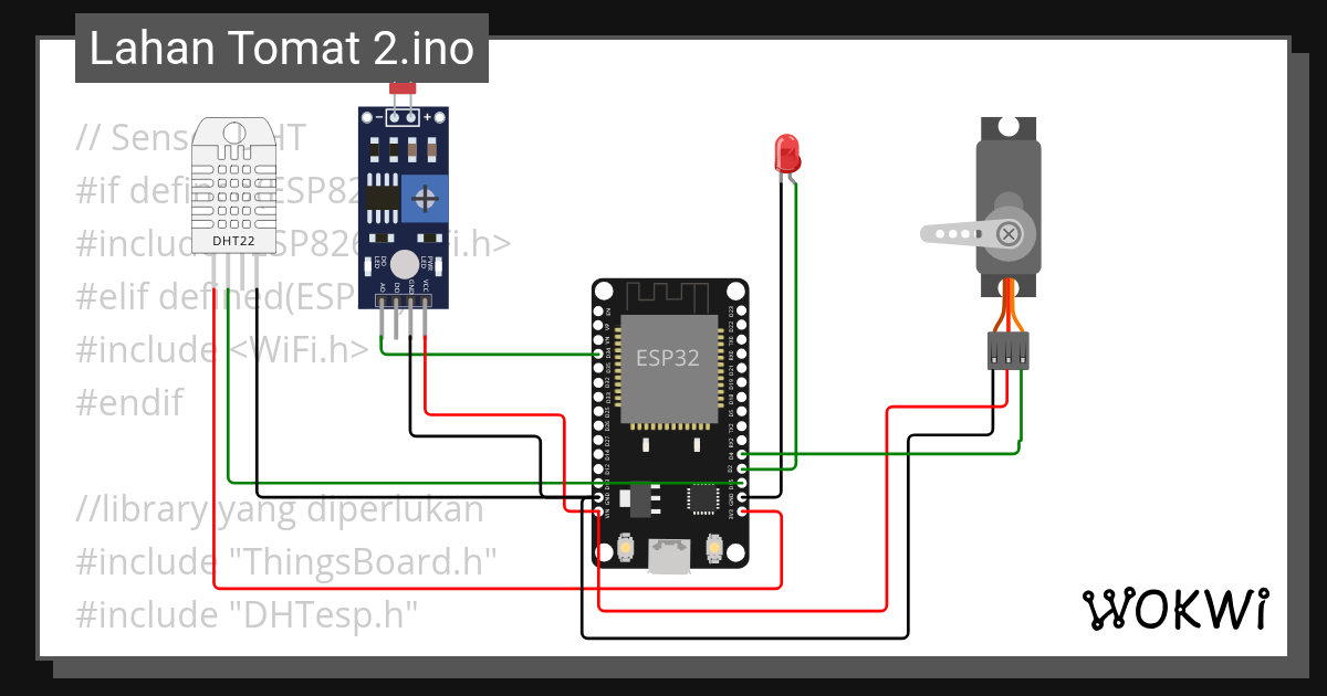 Lahan Tomat 2.ino - Wokwi ESP32, STM32, Arduino Simulator