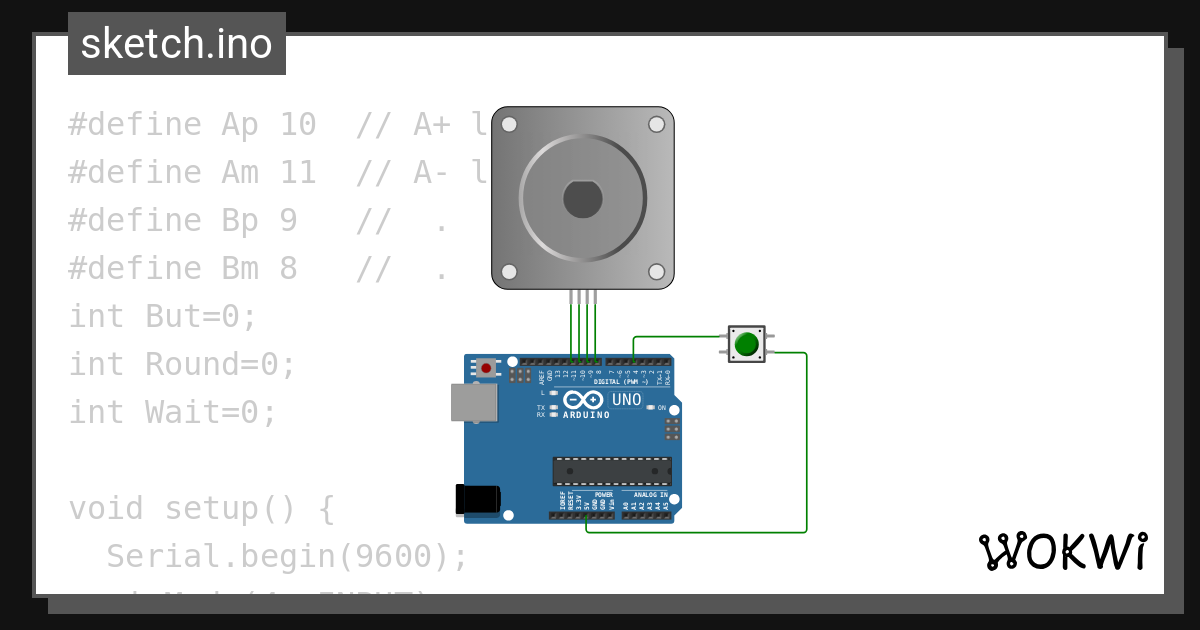 Stepper Direct Control Wokwi Esp32 Stm32 Arduino Simulator 3316