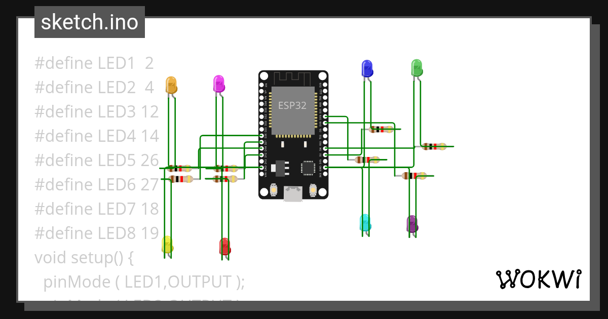 sketch.ino - Wokwi ESP32, STM32, Arduino Simulator