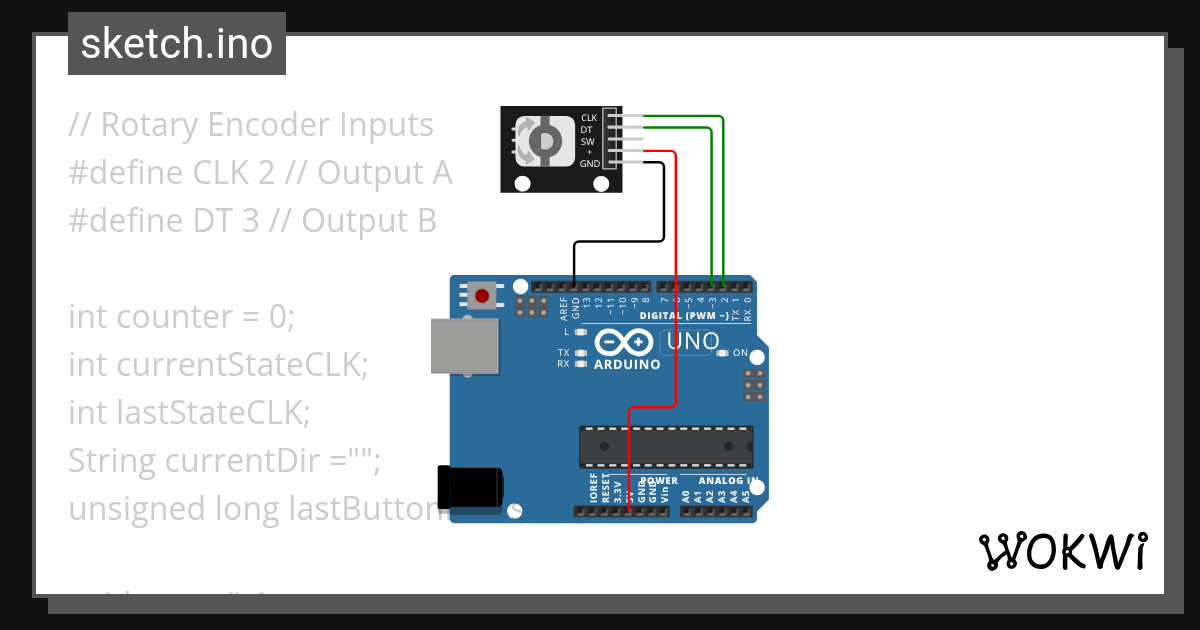 Encoder.ino - Wokwi ESP32, STM32, Arduino Simulator