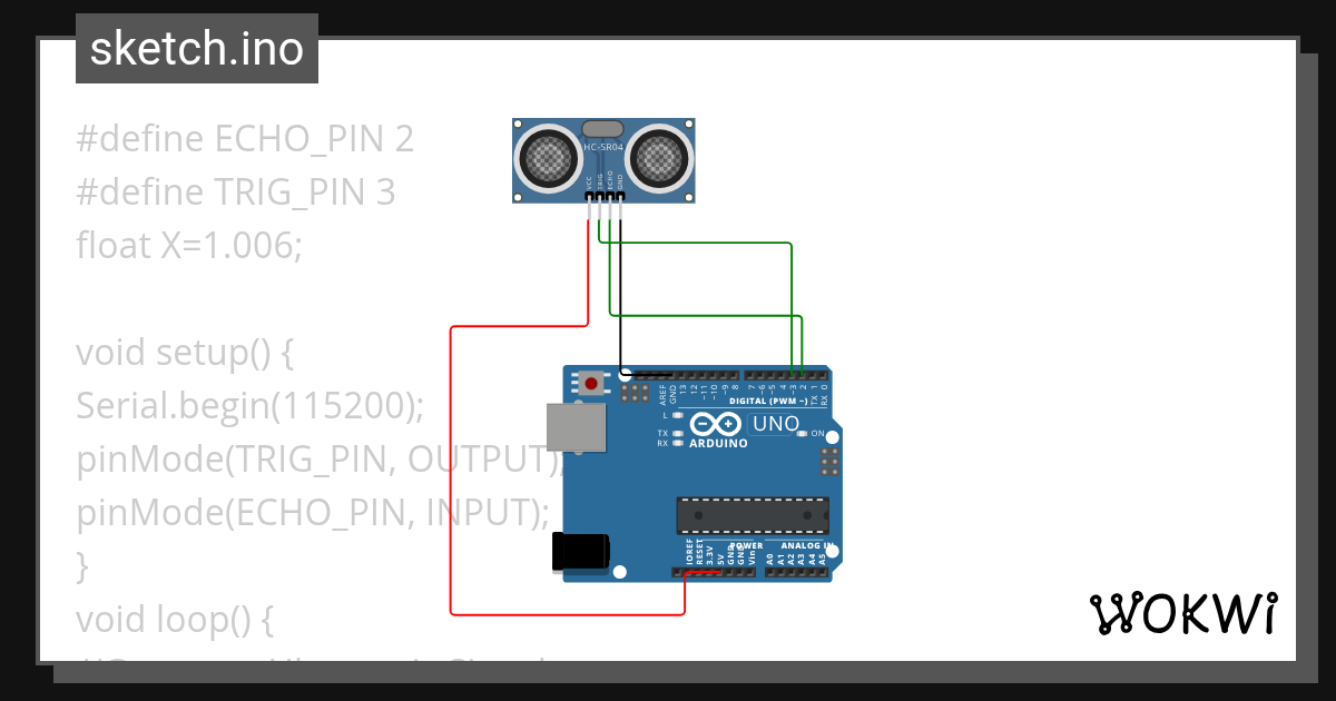 Sensor Ultra Sonik Hc Sr04 Percobaan Wokwi Esp32 Stm32 Arduino 7802